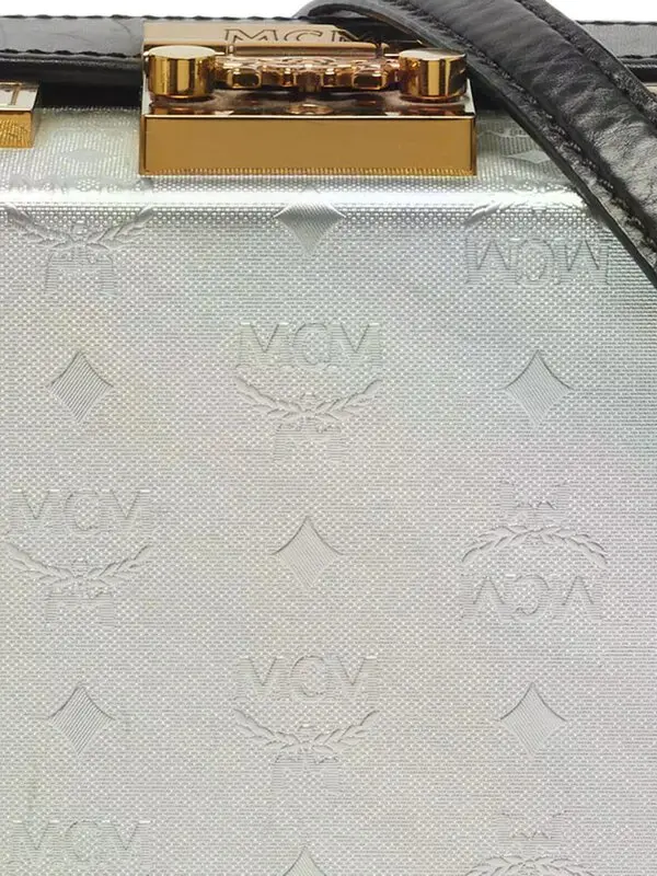 Mcm Berlin Visetos Box Bag - Silver