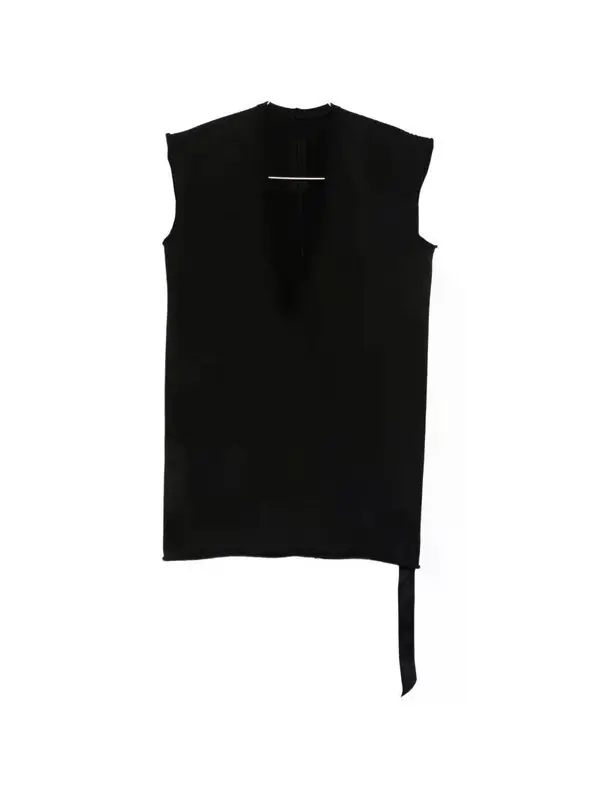 Rick Owens Deep V-neck Sleeveless T-shirt