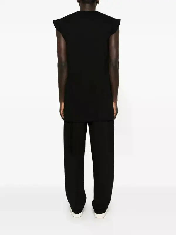 Rick Owens Deep V-neck Sleeveless T-shirt