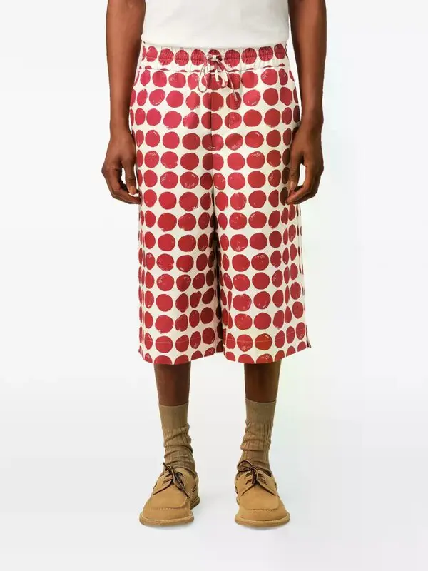 AMI Paris Cotton Elasticated Large Bermuda Shorts
