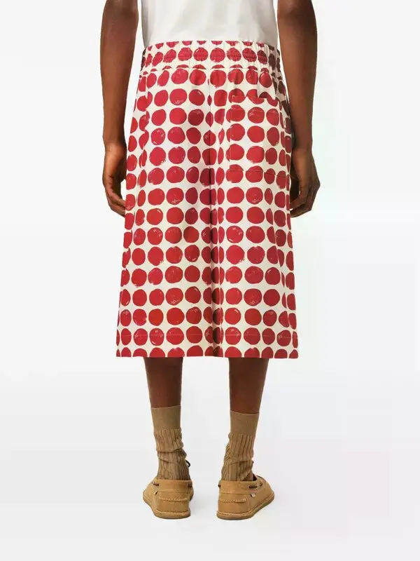 AMI Paris Cotton Elasticated Large Bermuda Shorts