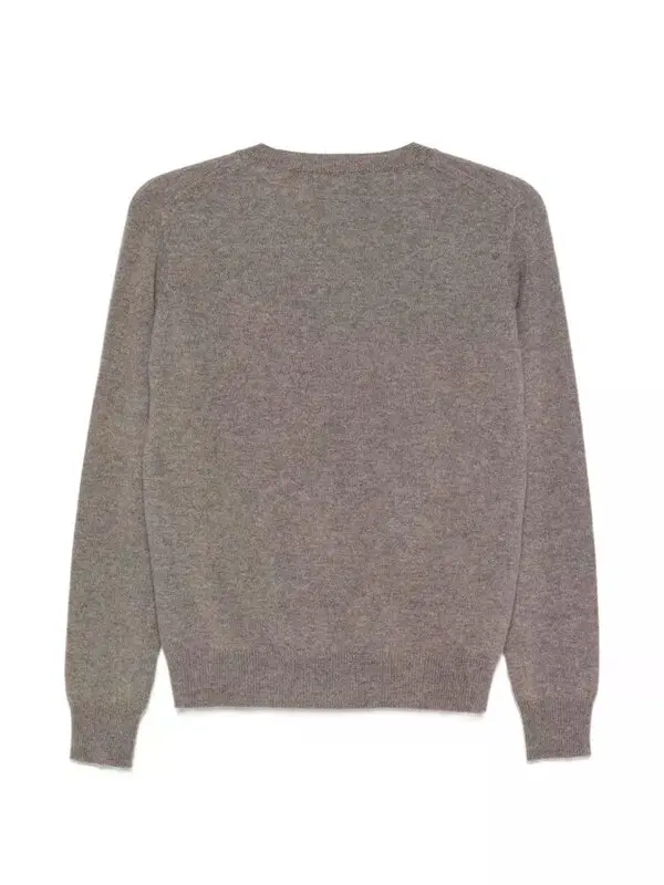 VANISE Cashmere V-neck Pullover - Brown