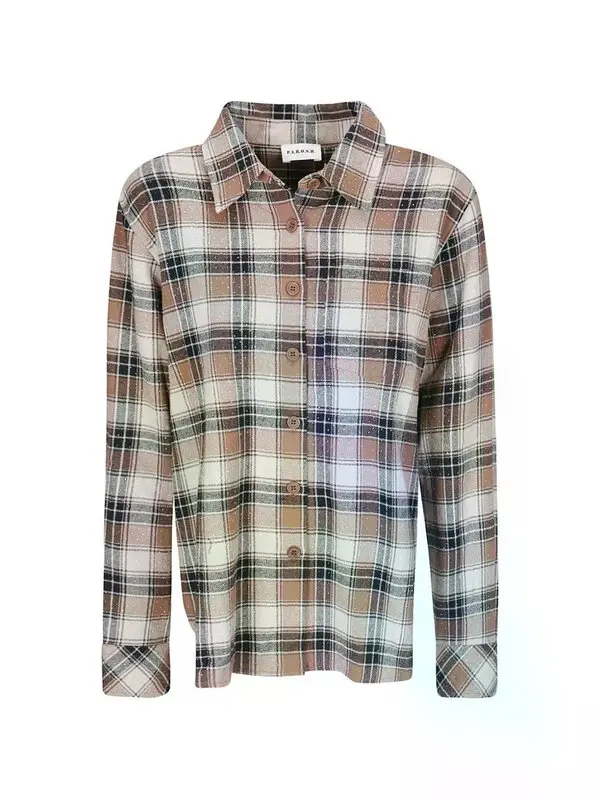 P.a.r.o.s.h Check Embellished Shirt