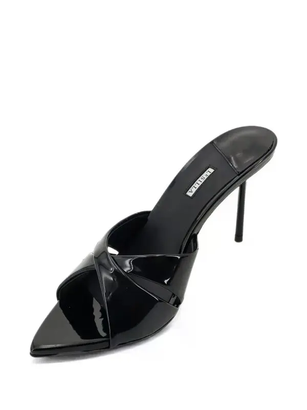 LE SILLA Shirley Crossover Patent-finish Sandals