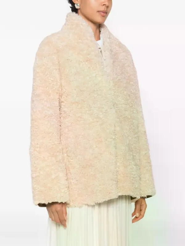 Source Unknown Manuela Shawl-collar Shearling Jacket