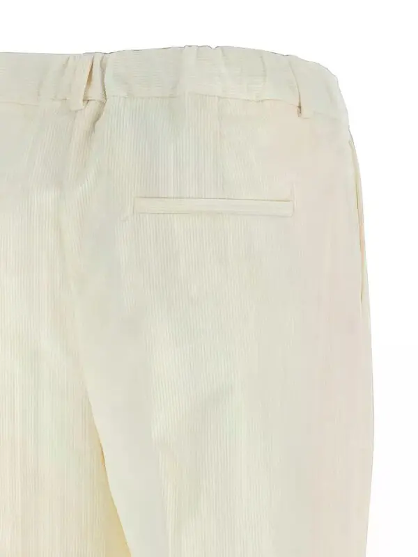 Kiton Pleated Corduroy Trousers