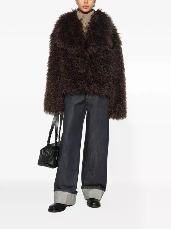 Source Unknown Hathi Belted Faux-fur Jacket