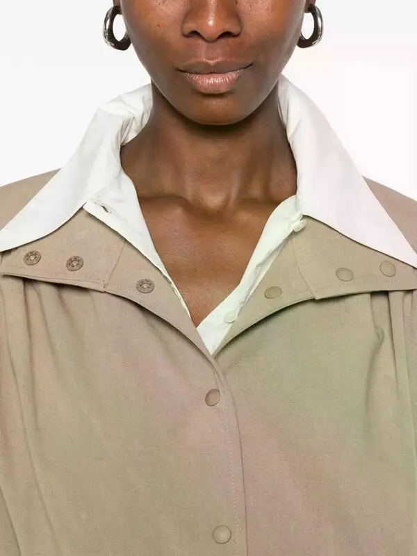 Source Unknown Ruched High Neck Shirt