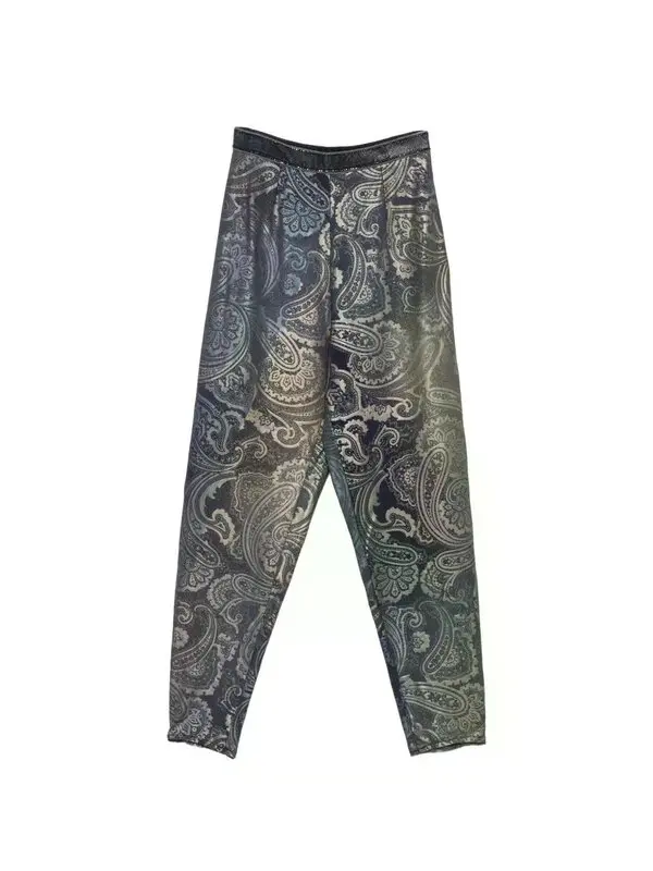 Roberto Cavalli 1980s Paisley-print Trousers