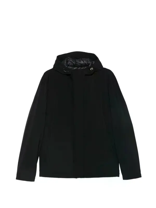 Herno Hooded Coat - Black