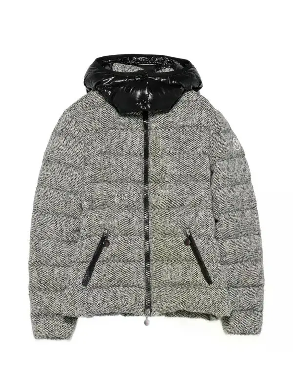 Moncler 2010s Tweed Padded Jacket - Grey