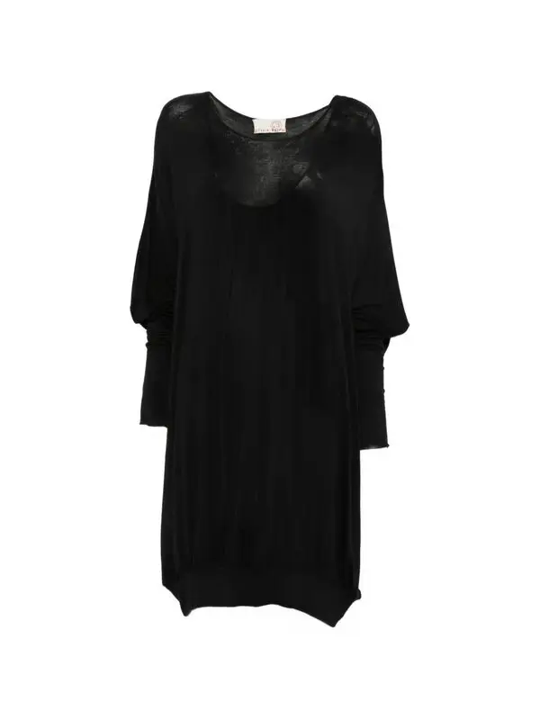 ANTONIO MARRAS VINTAGE 2000s Draped Batwing-sleeve Dress