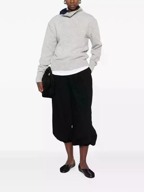 Source Unknown Ruched Straight-leg Trousers - Black