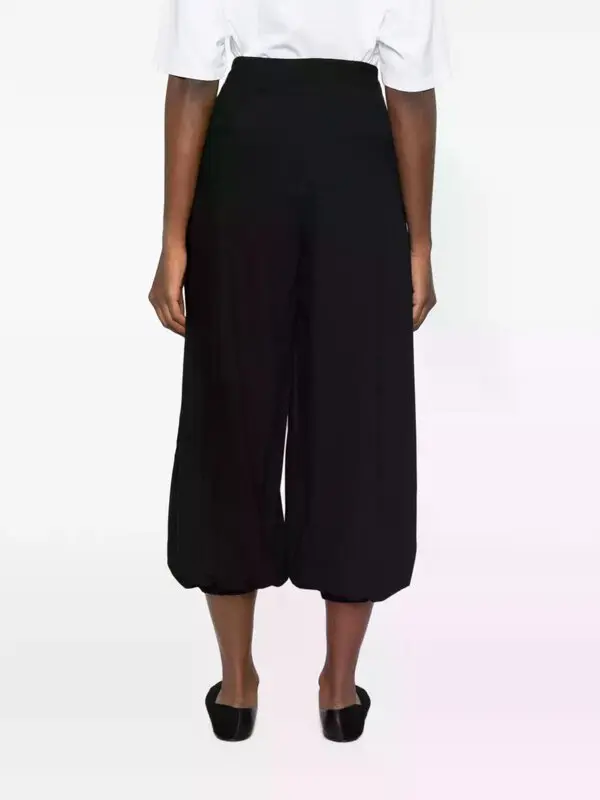 Source Unknown Ruched Straight-leg Trousers - Black
