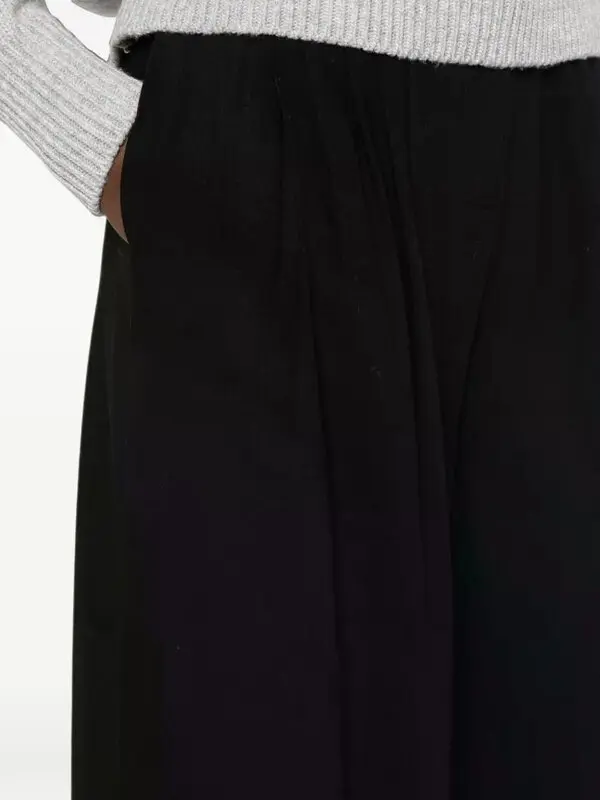 Source Unknown Ruched Straight-leg Trousers - Black