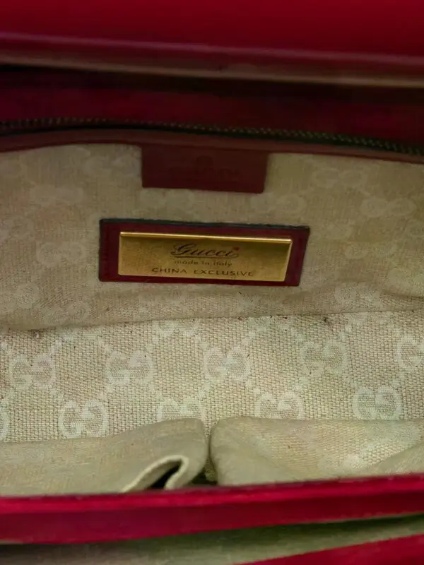 Gucci Patent Bright Bit Flap Cross Body Bag