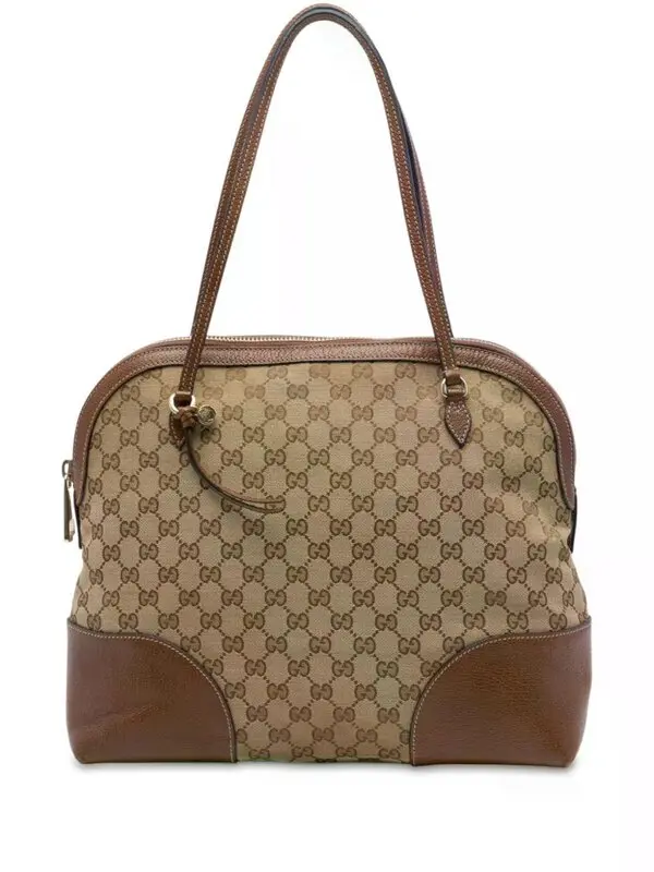 Gucci Medium Gg Canvas Bree Dome Tote Bag