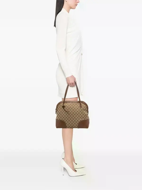 Gucci Medium Gg Canvas Bree Dome Tote Bag