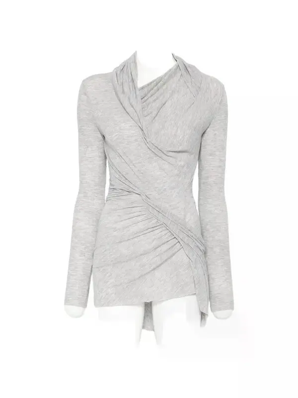 Source Unknown Folgore Asymmetric Draped Top