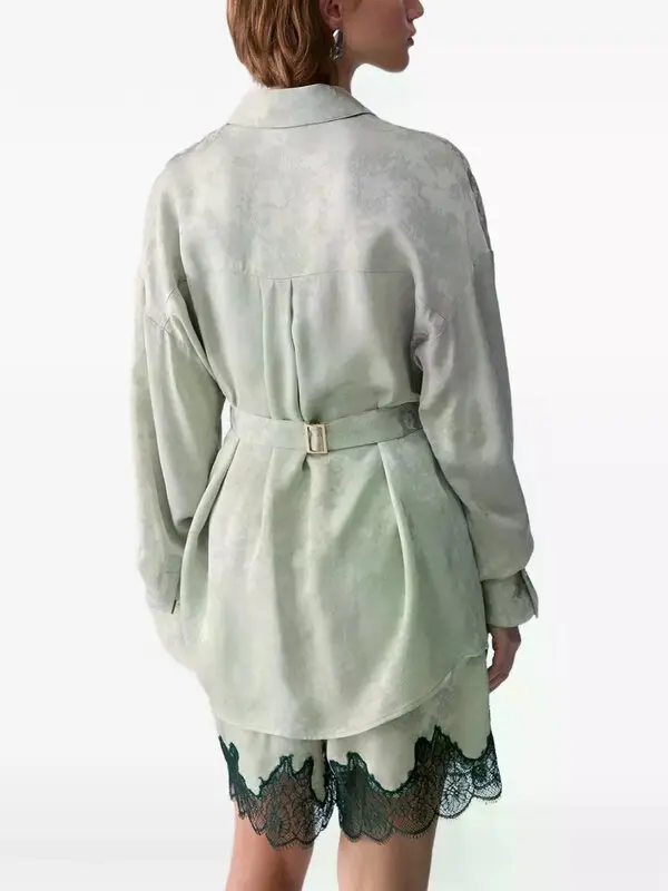 Liu Jo Jacquard Shirt With Jewel Embroidery