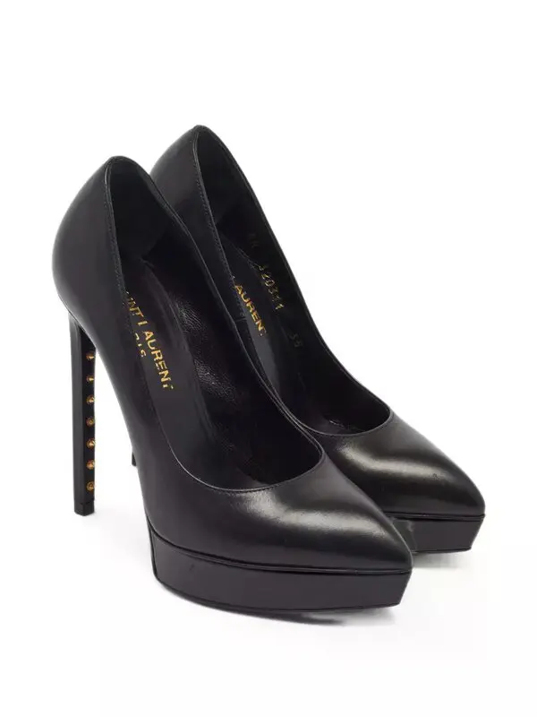 Saint Laurent Janis Studded-heel Pumps
