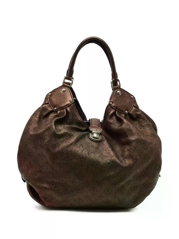 LOUIS VUITTON Monogram Mahina Tote Bag - Brown