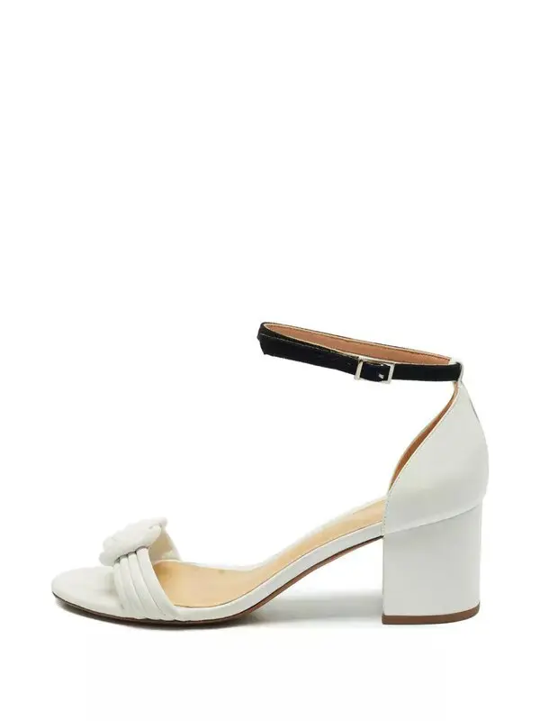 ALEXANDRE BIRMAN Vicky Knotted Ankle-strap Sandals - White