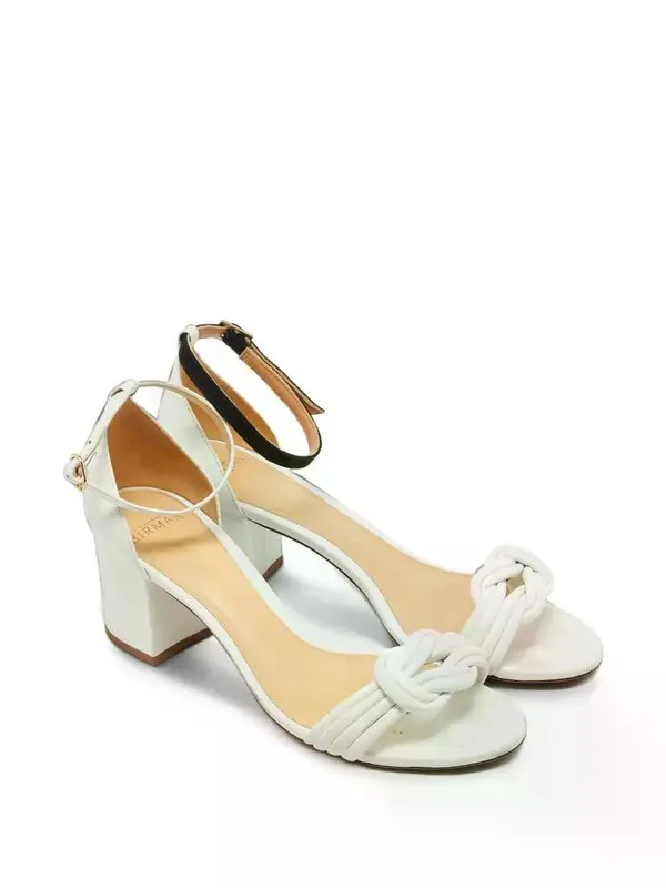 ALEXANDRE BIRMAN Vicky Knotted Ankle-strap Sandals - White