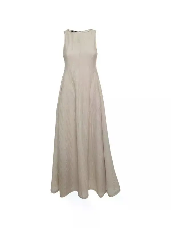Emporio Armani Sleeveless Maxi Dress - Neutrals