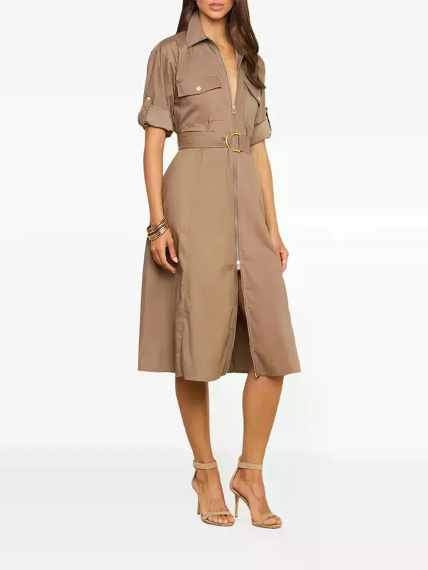 L'Agence Callen Belted Midi Dress