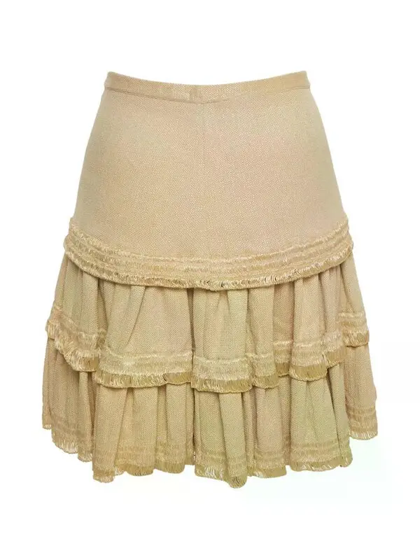 Alaïa Mini Tiered Flared Skirt