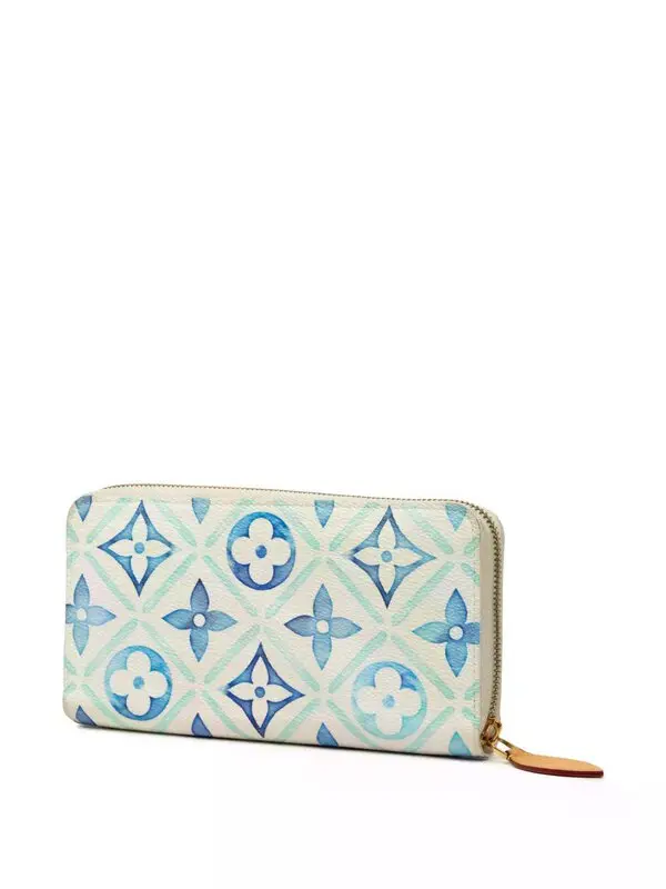 LOUIS VUITTON 2021-2026 Monogram Tiles The Pool Zippy Wallet Long Wallets - Blue