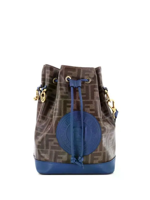 Fendi Mon Tresor Zucca Coated Canvas Small Bucket Bag