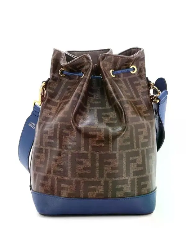 Fendi Mon Tresor Zucca Coated Canvas Small Bucket Bag