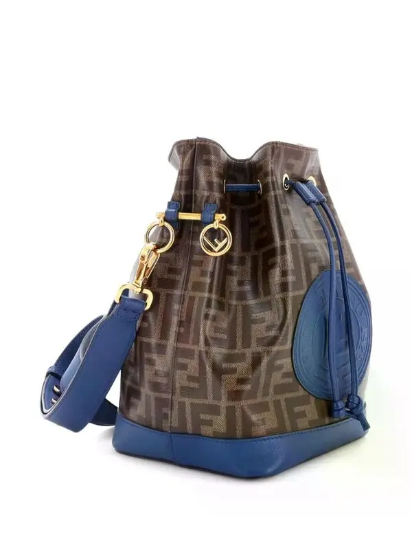 Fendi Mon Tresor Zucca Coated Canvas Small Bucket Bag