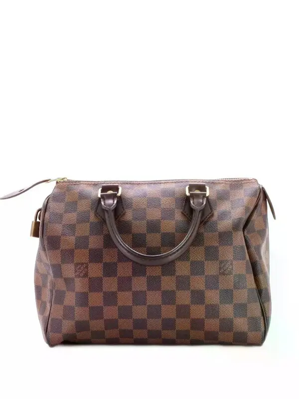 LOUIS VUITTON Speedy Damier Satchel - Brown