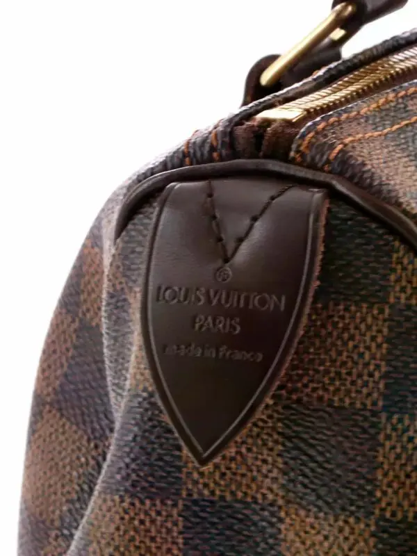 LOUIS VUITTON Speedy Damier Satchel - Brown
