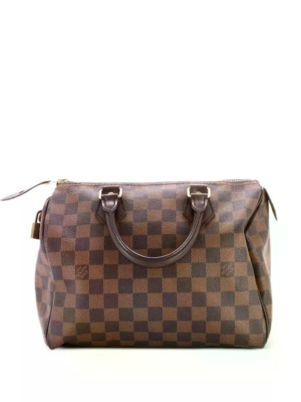 LOUIS VUITTON Speedy Damier Satchel - Brown