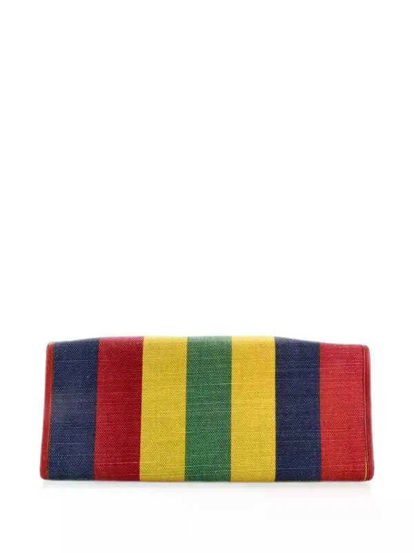 Gucci Baiadera Striped Canvas Tote Bag