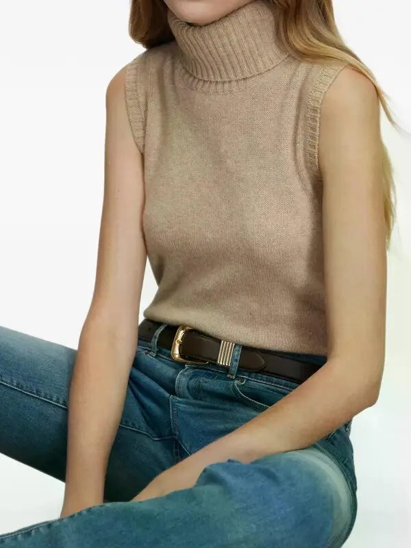 Veronica Beard Mazzy Roll-neck Sweater - Neutrals