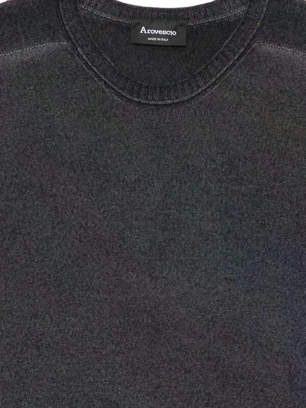 AROVESCIO Crew-neck Long-sleeve Knit