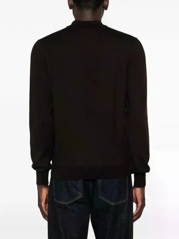 GRAN SASSO Zip-neck Fine-knit Sweater