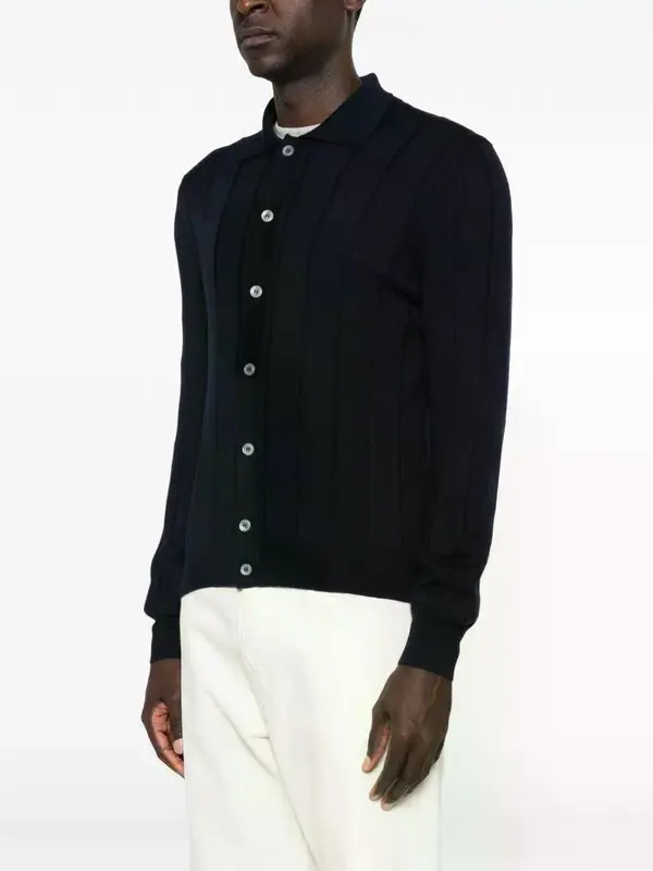 GRAN SASSO Ribbed-knit Cardigan
