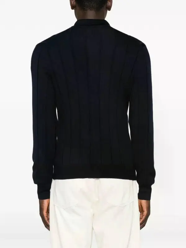 GRAN SASSO Ribbed-knit Cardigan