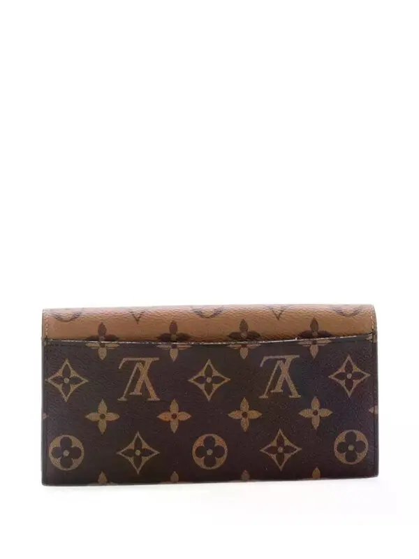 LOUIS VUITTON Emilie Wallet Reverse Monogram Canvas Small Wallets - Brown