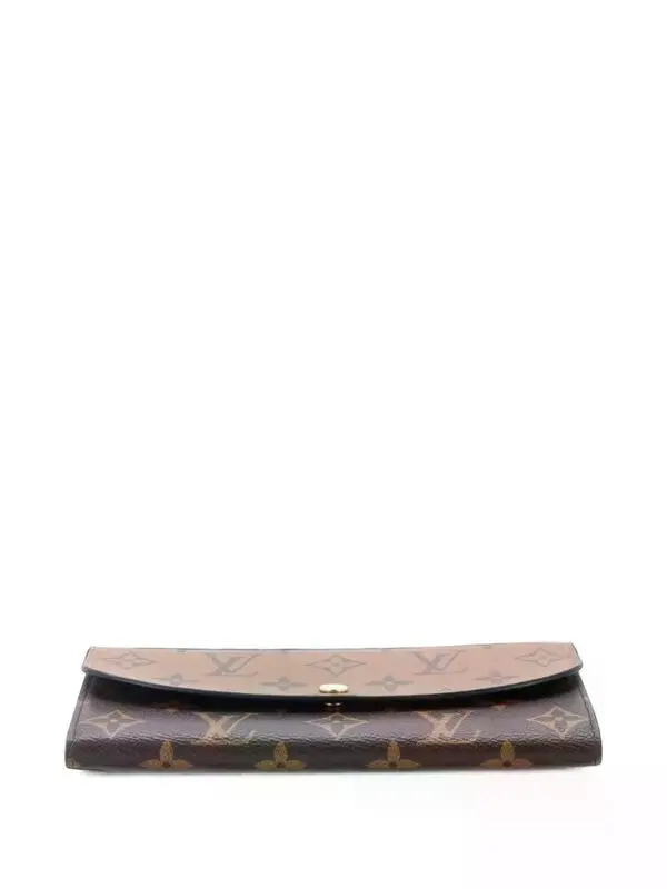 LOUIS VUITTON Emilie Wallet Reverse Monogram Canvas Small Wallets - Brown