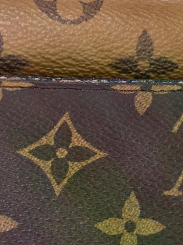 LOUIS VUITTON Emilie Wallet Reverse Monogram Canvas Small Wallets - Brown