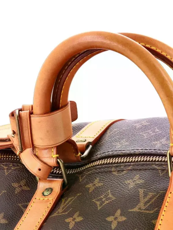 LOUIS VUITTON Monogram Canvas Keepall 50 Travel Bag - Brown