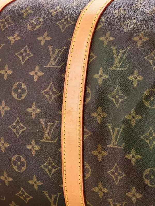 LOUIS VUITTON Monogram Canvas Keepall 50 Travel Bag - Brown