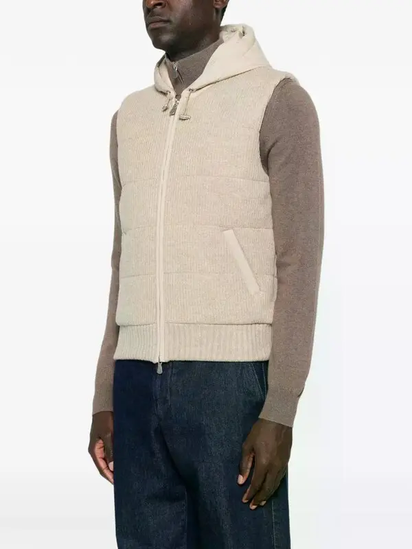 GRAN SASSO Quilted Hooded Gilet